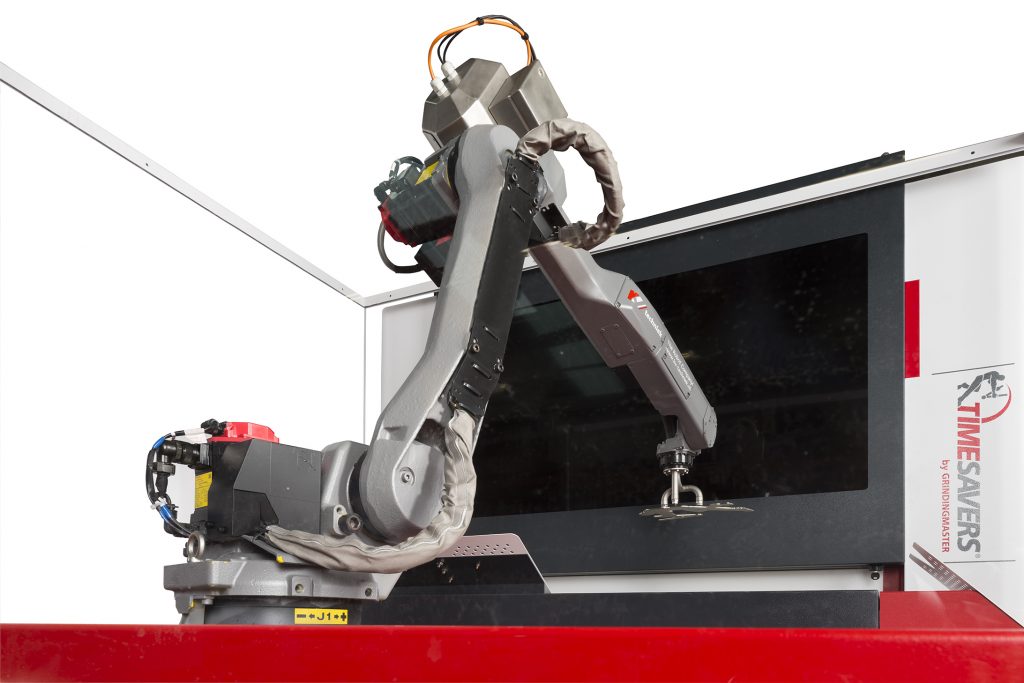 Automation of deburring machine with robots - Timesavers